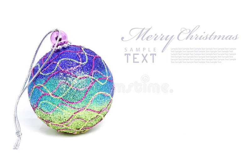 Isolated Shiny Pink Christmas Ball Stock Image - Image of pink ...