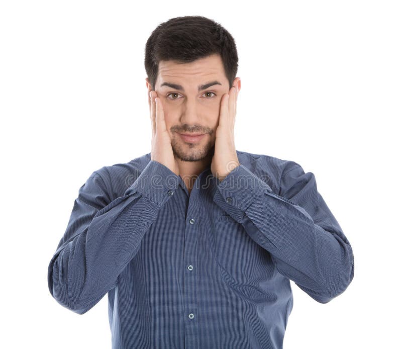 Isolated Shocked Business Man. Concept for Lack of Understanding Stock ...