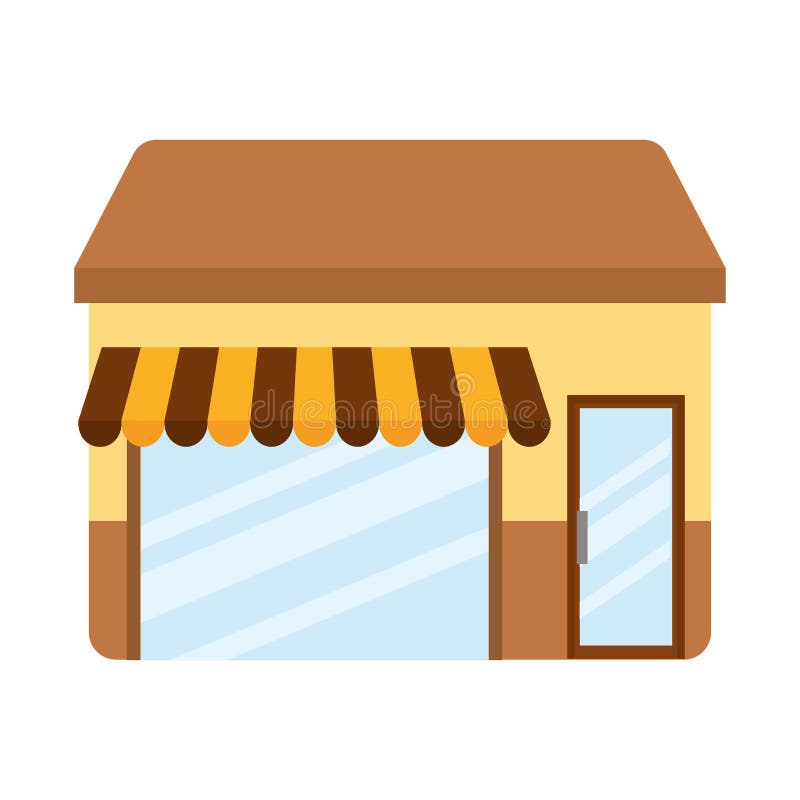 Isolated Shop Building Icon Stock Vector - Illustration of city, real ...