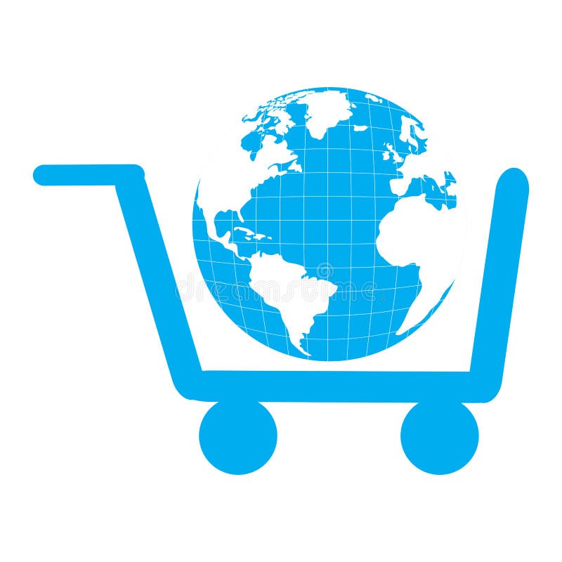 Isolated shopping cart stock vector. Illustration of clipart - 90510947