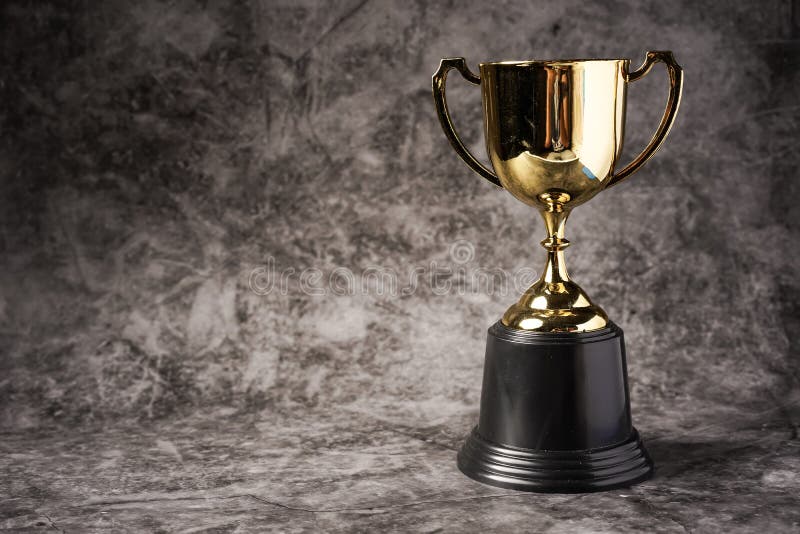 Close Trophy Champion Silver Grey Background Stock Photos - Free ...