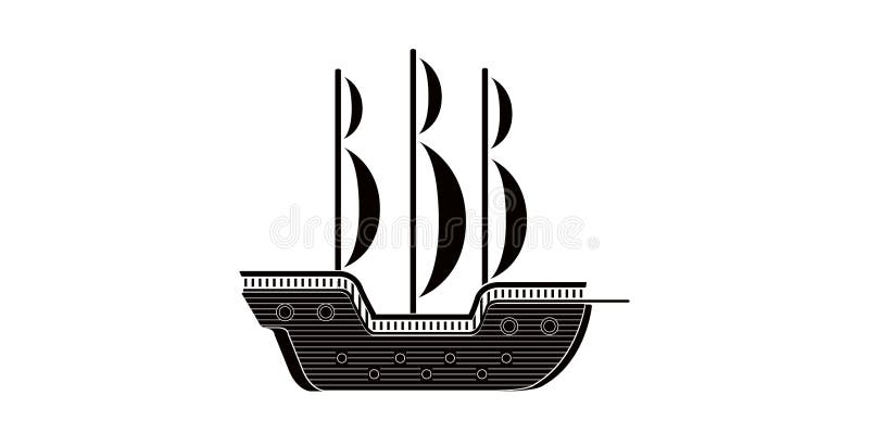 Isolated Side View of a Sailboat Icon Stock Vector - Illustration of ...