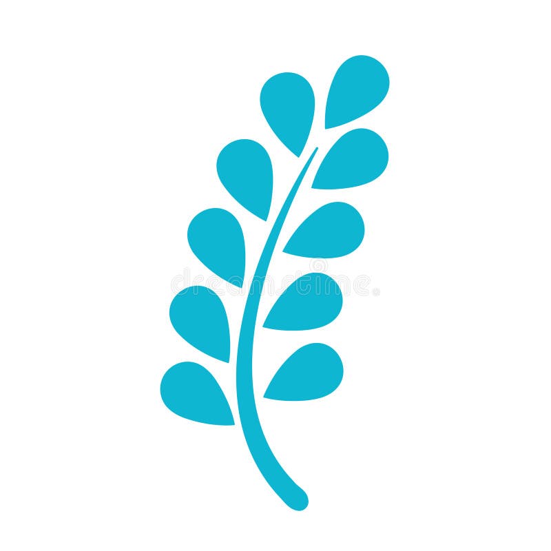 Isolated Silhouette of a Laurel Leaf Vector Stock Vector - Illustration ... Isolated Silhouette of a Laurel Leaf Vector Stock Vector - Illustration ...