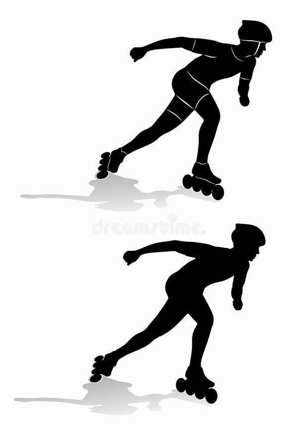 Illustration Inline Skater. Vector Draw Stock Vector - Illustration of ...