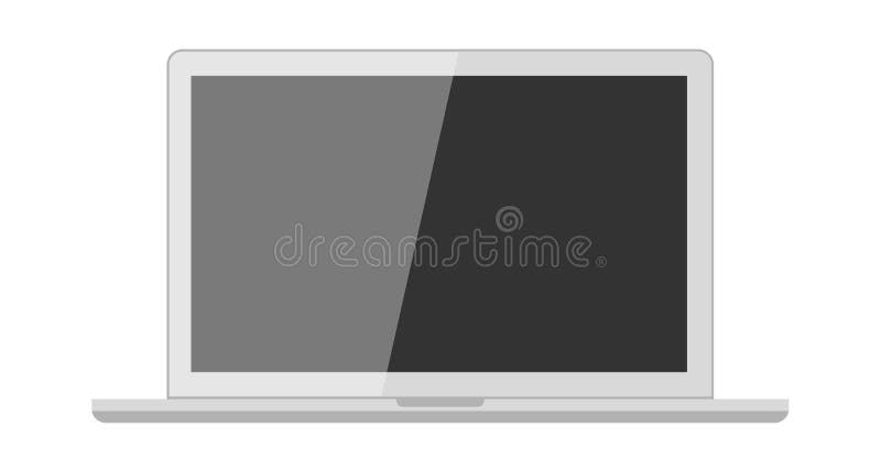 Simple laptop. stock vector. Illustration of electronic - 76121216