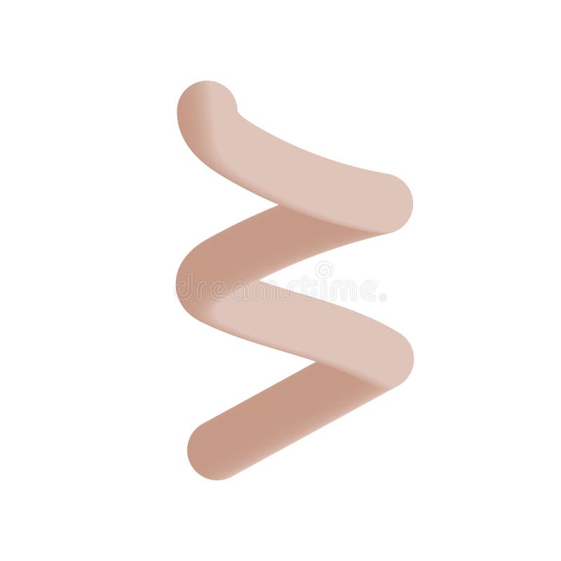 Isolated Simple Shape 3D Spiral with Gradient Stock Vector ...