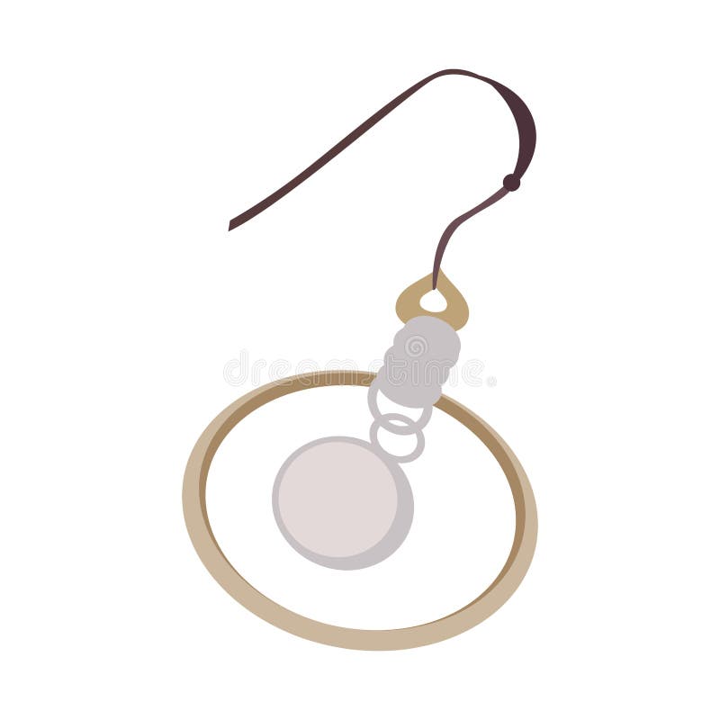 Isolated earring icon stock vector. Illustration of accessories - 107912973