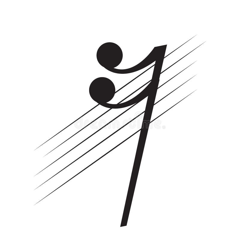 Sixteenth Rest Music Note stock vector. Illustration of symbol - 275425742