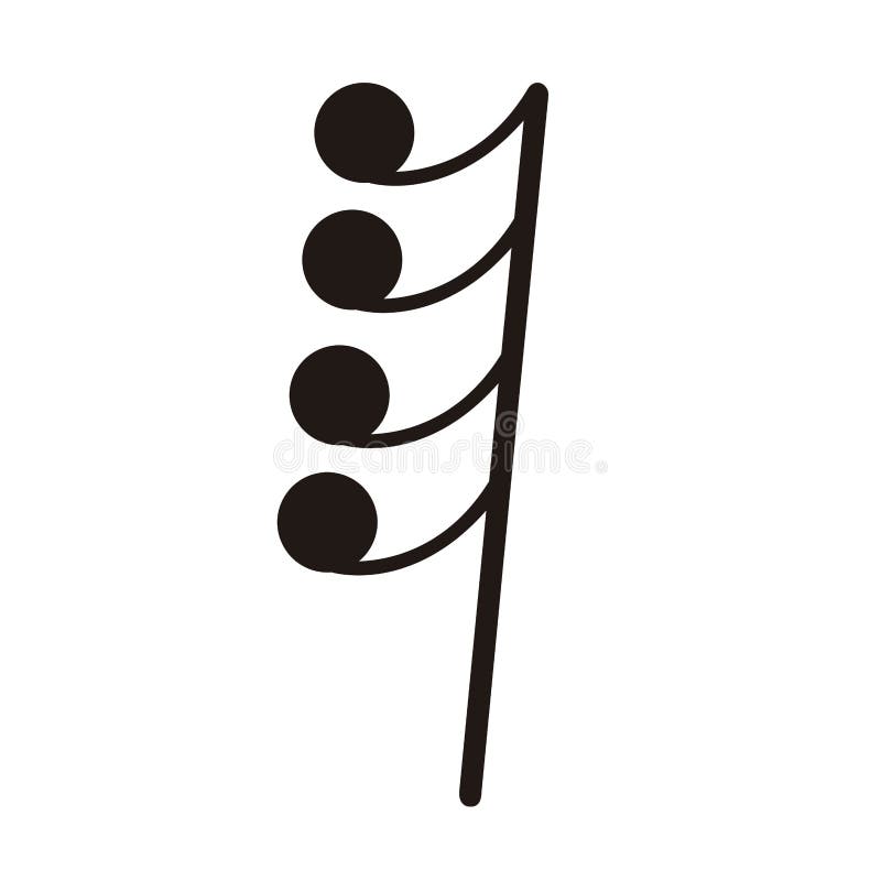 Isolated Sixty-fourth Rest Note. Musical Note Stock Vector ...