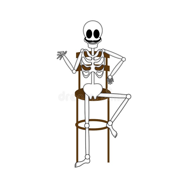 Skeleton Sitting Stock Illustrations – 1,123 Skeleton Sitting Stock ...