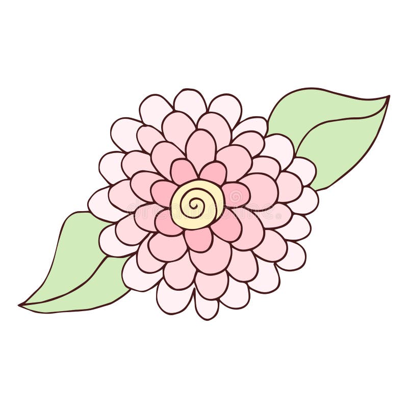 Isolated Sketch of a Flower Spring Time Vector Stock Vector ...