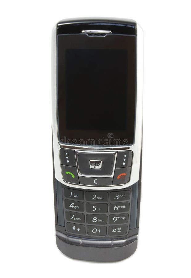 An isolated slide phone stock photo. Image of number, slide - 4912422