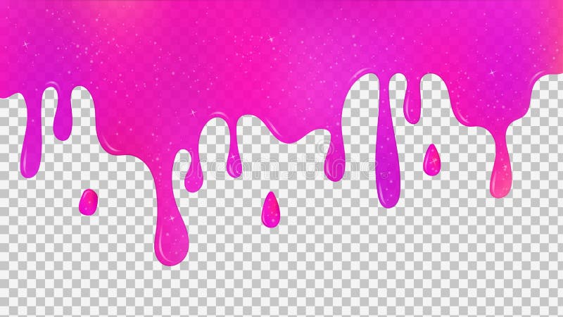 Isolated Slime. Vector Pink Slime with Glitter Stock Vector ...
