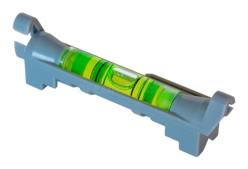Short Line Level with a Blue, Green and Yellow Body Isolated Stock ...