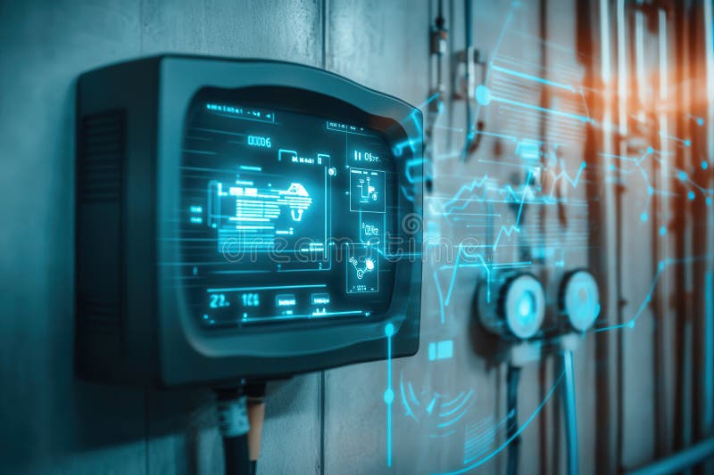 Smart Utility Meter Displaying Real-time Water and Energy Consumption ...