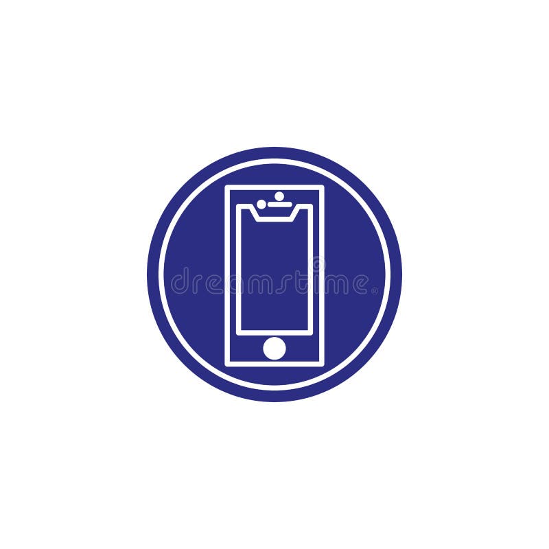 Isolated Smartphone Block Flat Design Stock Vector - Illustration of ...