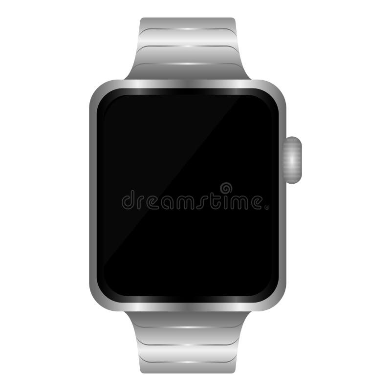 Smartwatch Image. Digital Clock Stock Vector - Illustration of clock ...