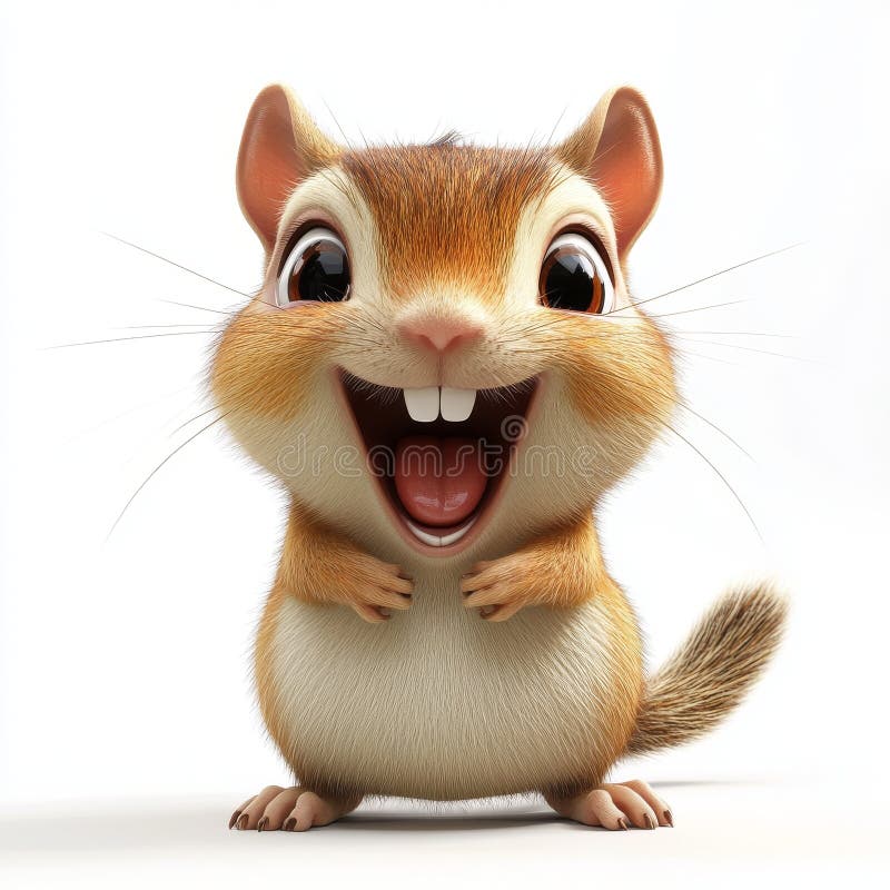 An Isolated Smiley Squirrel Face Shot on a Transparent Background Stock ...