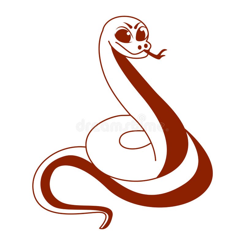 Isolated Snake Draw Baby Vector Illustration Stock Vector ...