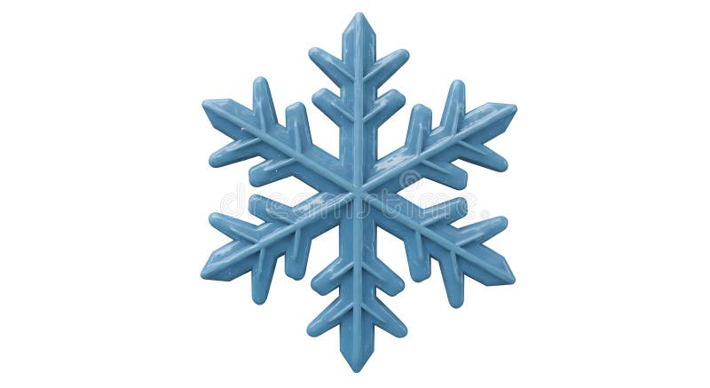 Isolated Snowflake Design Element on White Background Stock ...