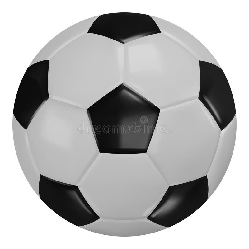 Isolated Soccer Ball Ralistic Illustration. Soccer Ball Stock Vector ...