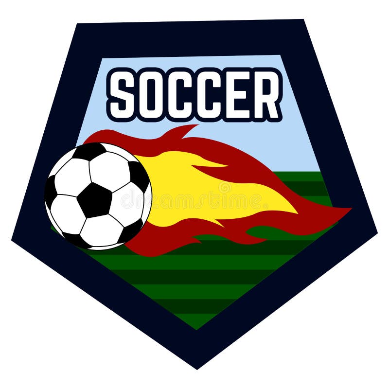 Isolated soccer emblem stock vector. Illustration of ball - 107843050
