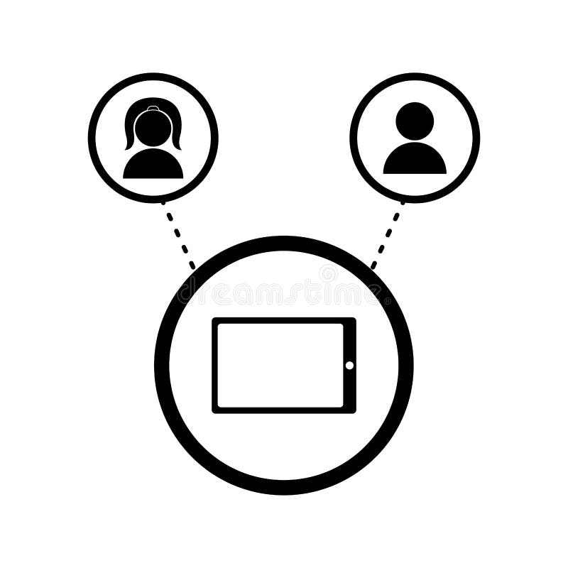 Isolated Social Network Icon Stock Vector - Illustration of business ...