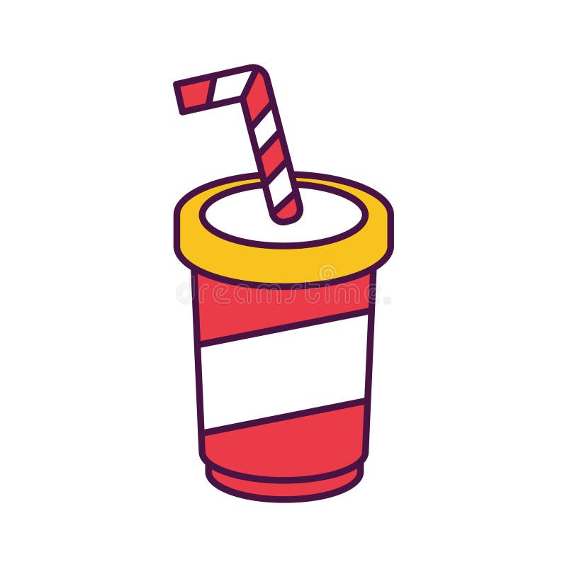 Isolated Soda Carton Glass Icon Stock Vector - Illustration of symbol ...