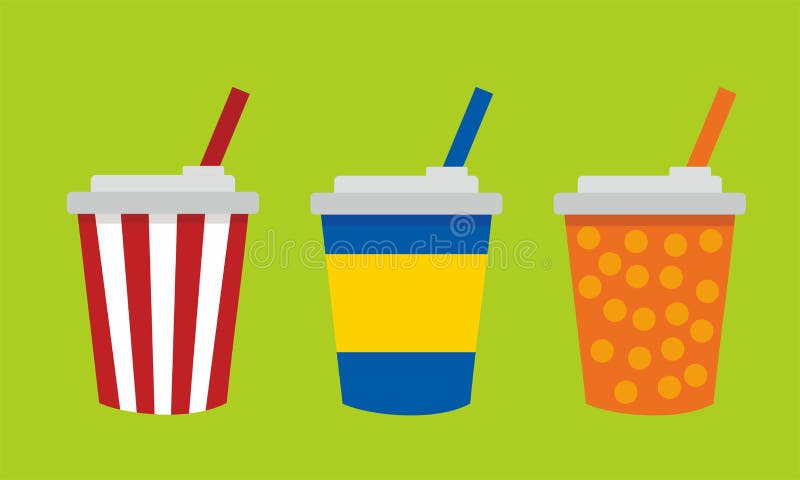 Isolated Soft Drink Vector Set Stock Vector - Illustration of graphic ...