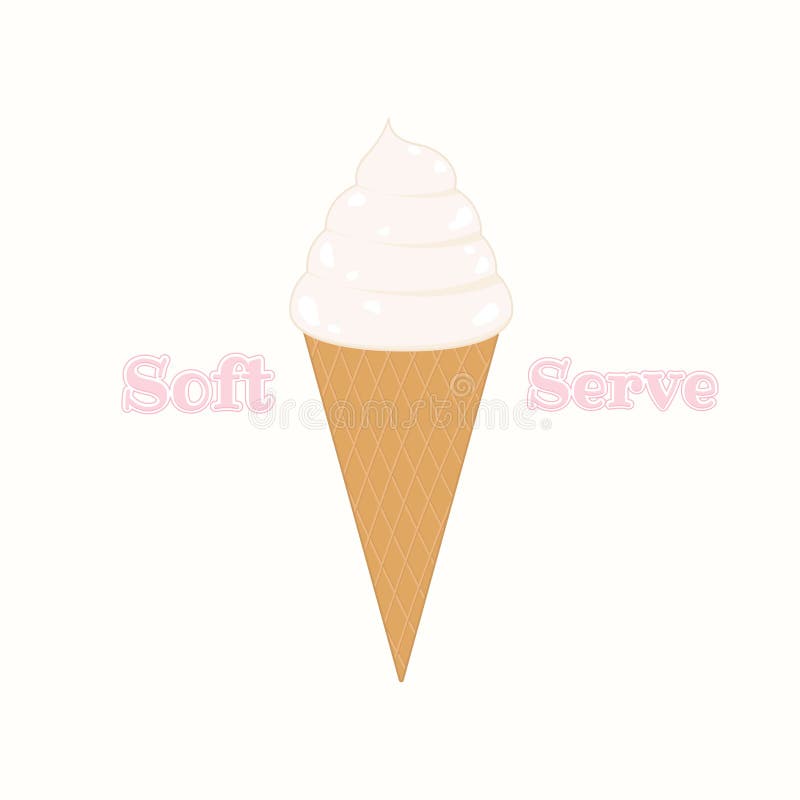 Isolated soft serve symbol stock vector. Illustration of drawn - 338665803