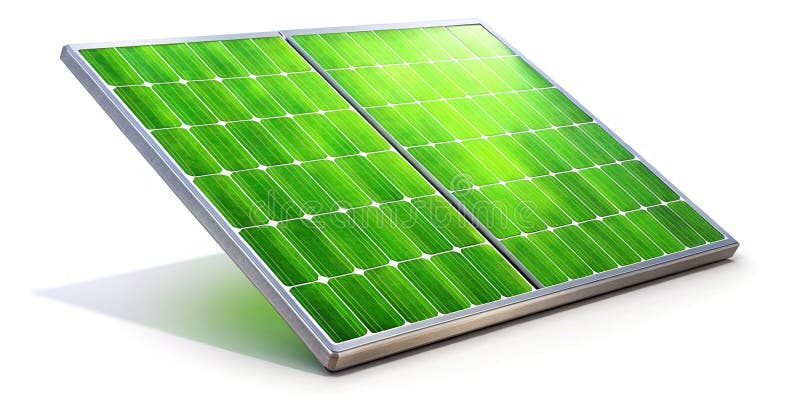 Isolated Solar Cell on White a Powerful Visual for Sustainable Energy ...