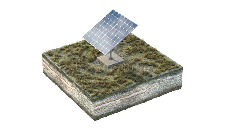 Isolated Solar Panel stock photo. Image of environmental - 9389606