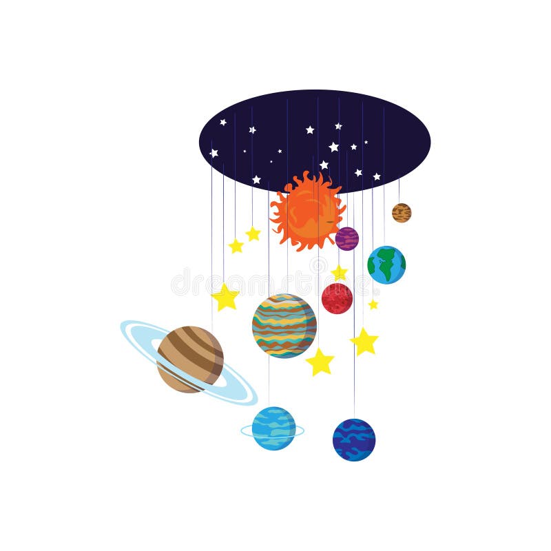 Isolated solar system stock vector. Illustration of earth - 209047355