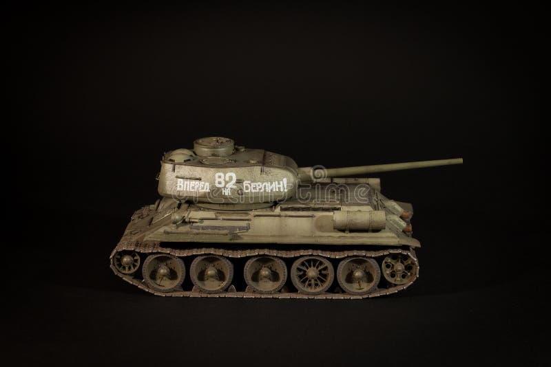 Soviet Union Tank T-34/85 Model Editorial Stock Photo - Image of model ...