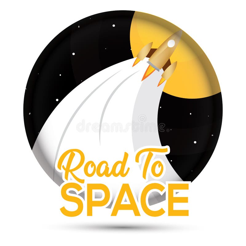 Isolated Space Rocket Fly Logo Stock Vector - Illustration of line ...