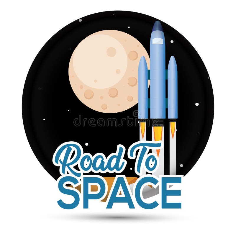 Isolated Space Rocket Take Off Stock Vector - Illustration of blue ...