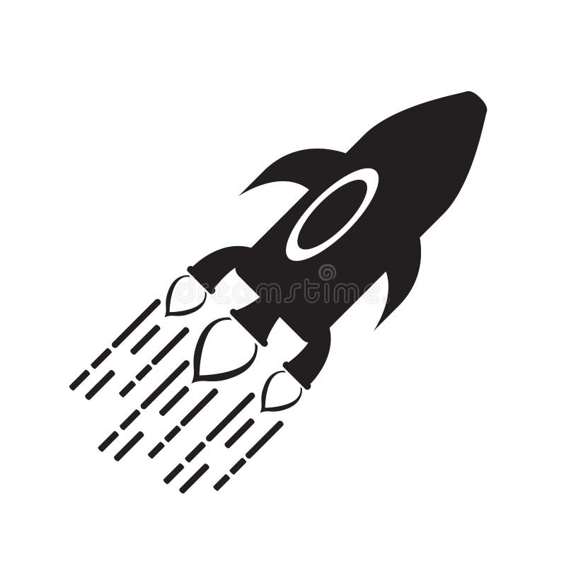 Isolated spaceship logo stock vector. Illustration of space - 123079957