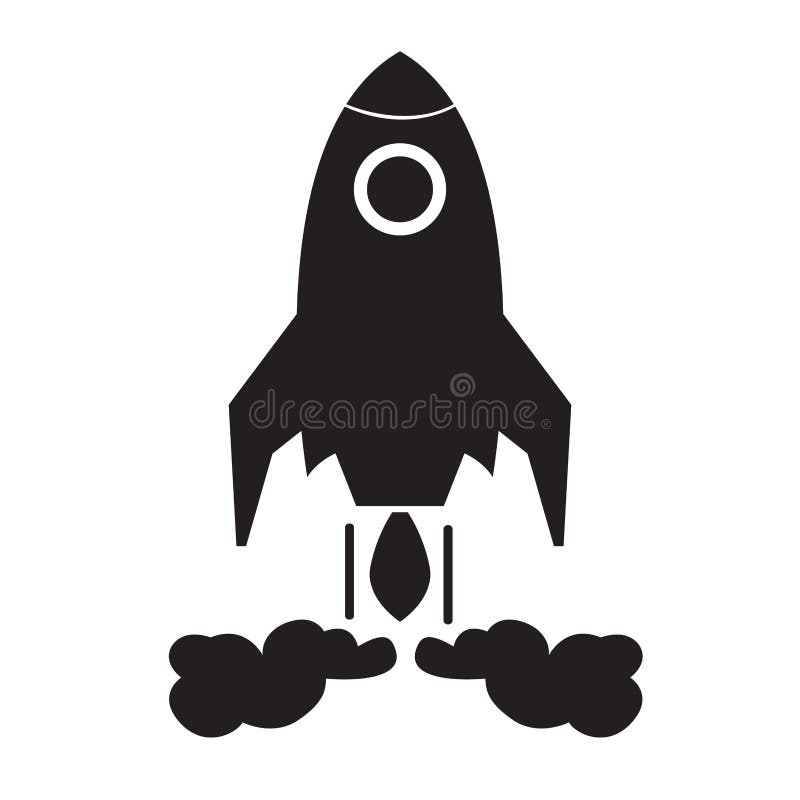 Isolated spaceship logo stock vector. Illustration of spacecraft ...