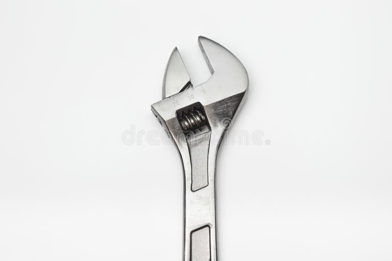 Isolated spanner stock image. Image of tool, steel, white - 4875137