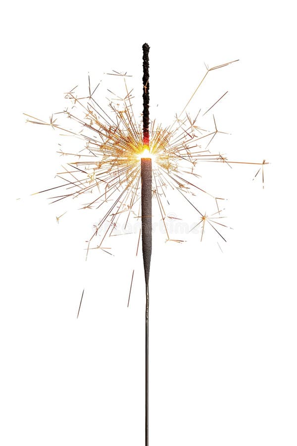 Isolated Sparkler on Transparent Background Stock Illustration ...