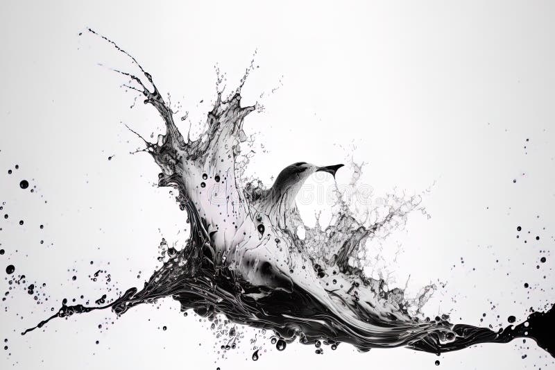 Isolated Splash on a White Background Stock Illustration - Illustration ...