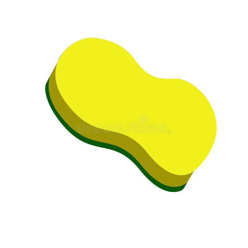 Isolated sponge icon stock vector. Illustration of sign - 127633422