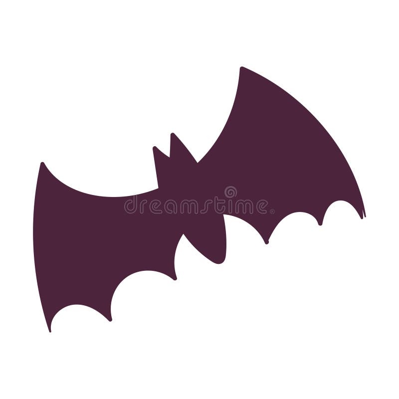 Isolated Spooky Bat Sketch Icon Vector Stock Vector - Illustration of ...