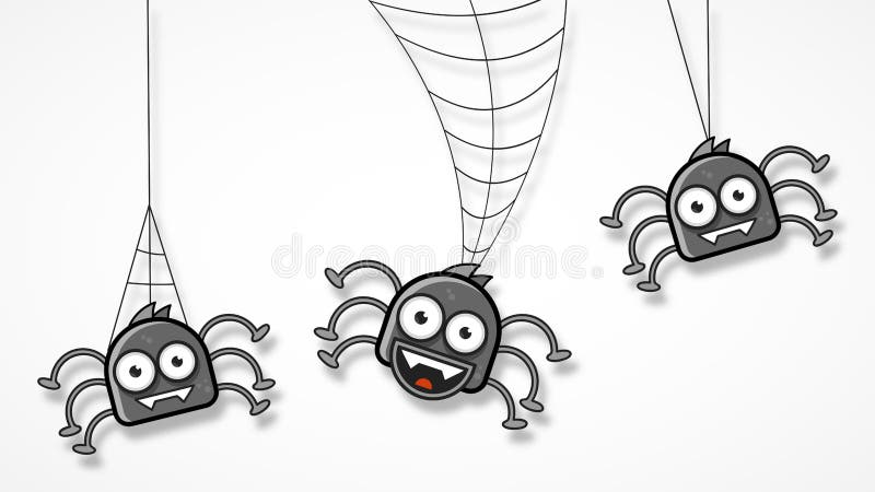 Isolated Spooky Spider Web in a Fun Way Vector Stock Vector ...