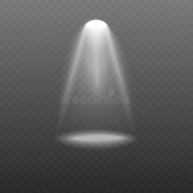 Stage Spotlight In Dark Background Stock Illustration - Illustration of ...