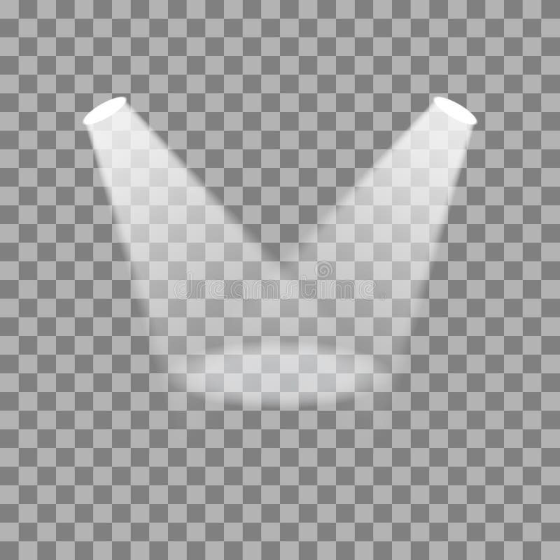 Isolated Spotlight Stage Light Effects. Light from a Lamp or Spotlight ...