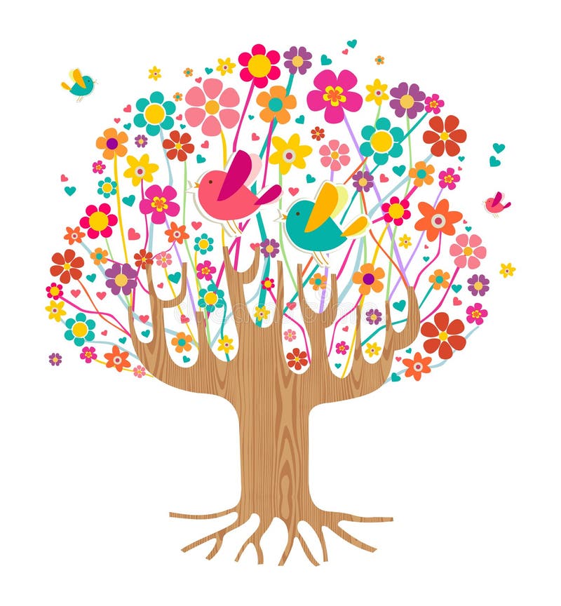 Colorful Tree stock vector. Illustration of curled, fantasy - 26603568