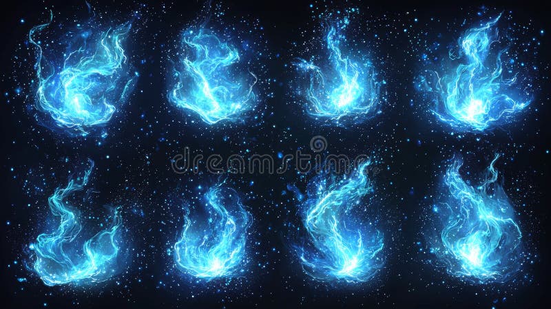 Realistic Fire Sprite Sheet