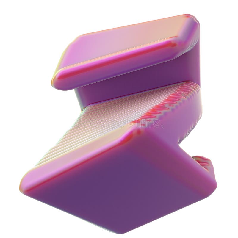 Isolated Square Key-like Object Pink Elegant Modern 3D Rendering Image ...