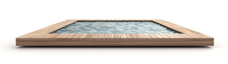 An Isolated Square Swimming Pool with Blue Water Stock Photo - Image of ...